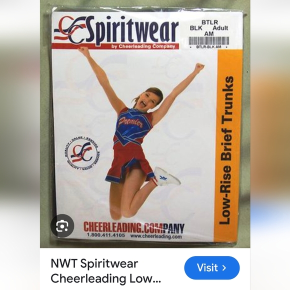 Spirit | Intimates & Sleepwear | Spirit Cheerleading Brief Trunks In ...